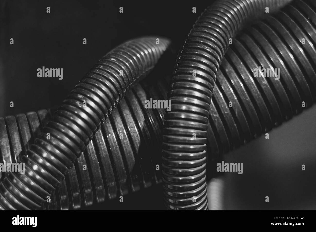 Close-up shot of car engine hoses and tubes Stock Photo - Alamy
