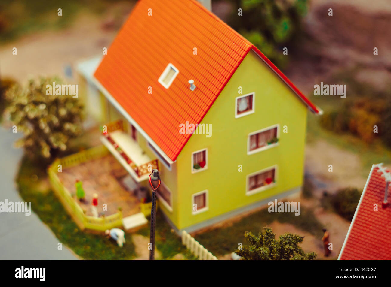 Model of small buildings and streets of the whole city Stock Photo - Alamy