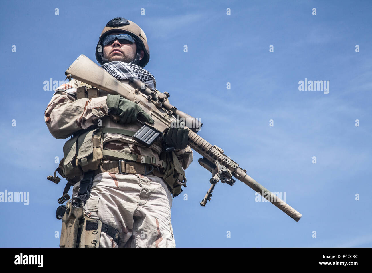 Navy SEAL in action Stock Photo - Alamy