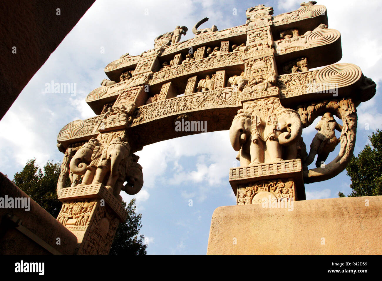 â€˜Toranaâ€™ Gateway at Sanchi Stock Photo - Alamy