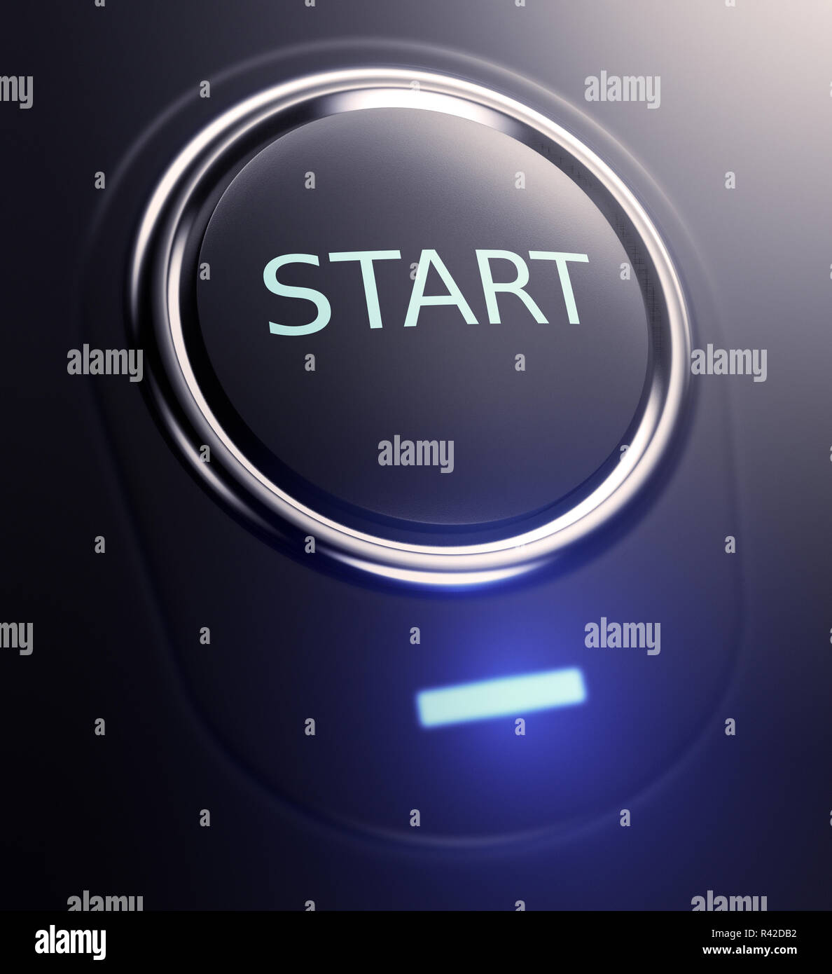 3d start run button hi-res stock photography and images - Alamy