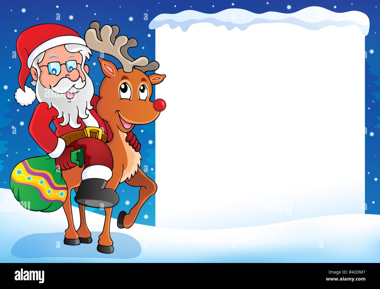 Christmas topic frame 9 Stock Photo - Alamy
