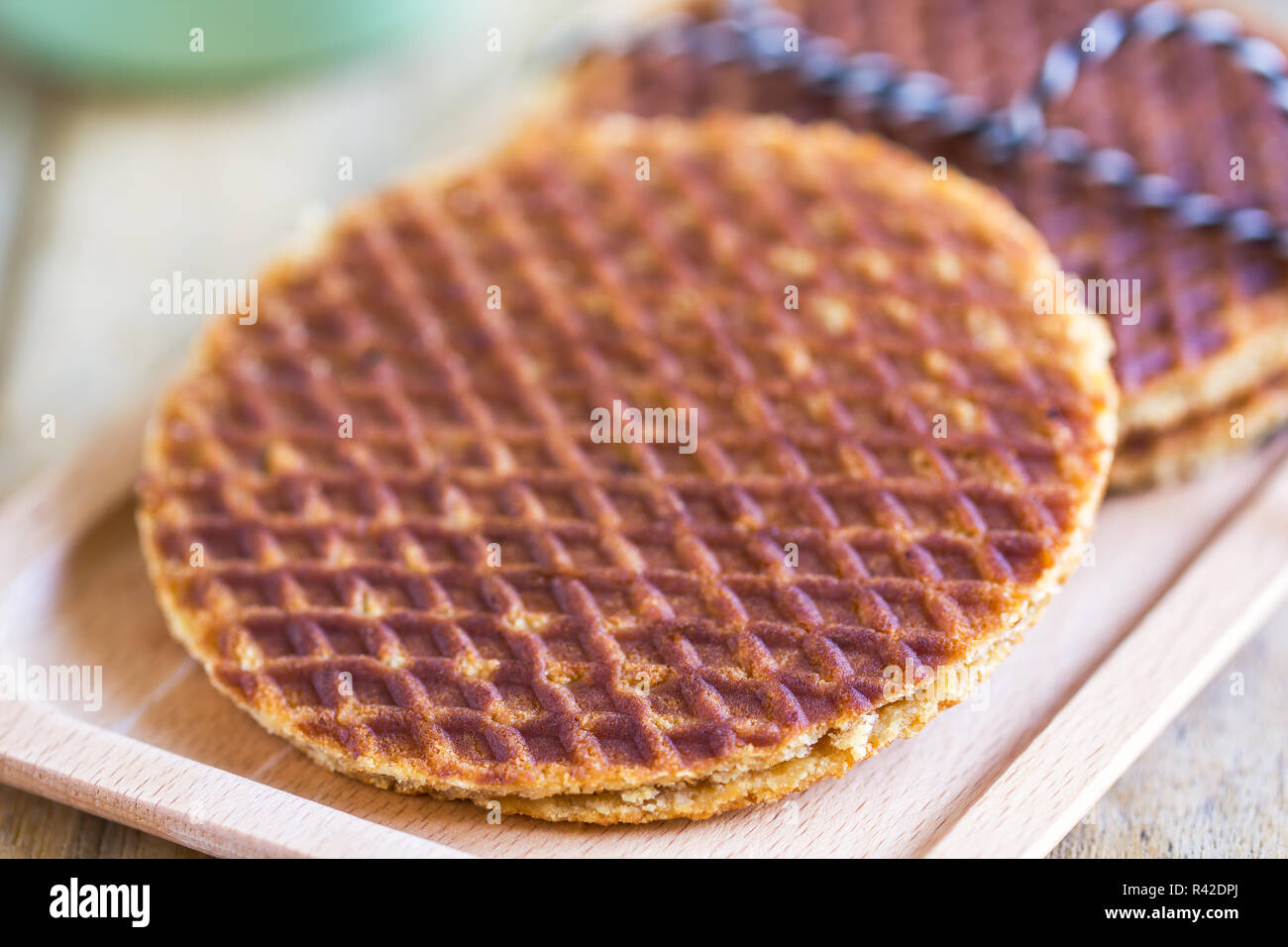Stroopwafels by coffee Stock Photo - Alamy