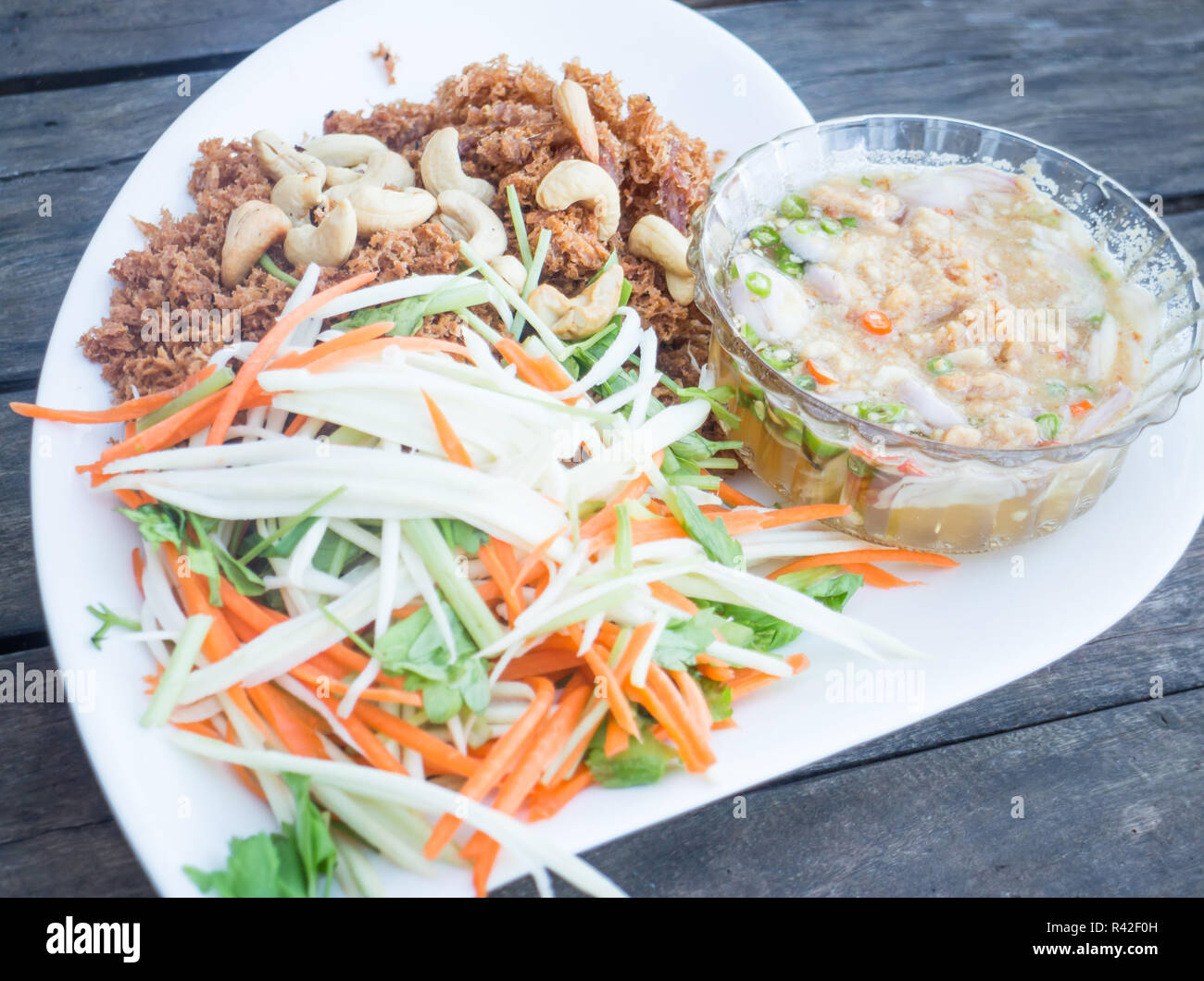 Spicy deep fried tuna salad hi-res stock photography and images - Alamy