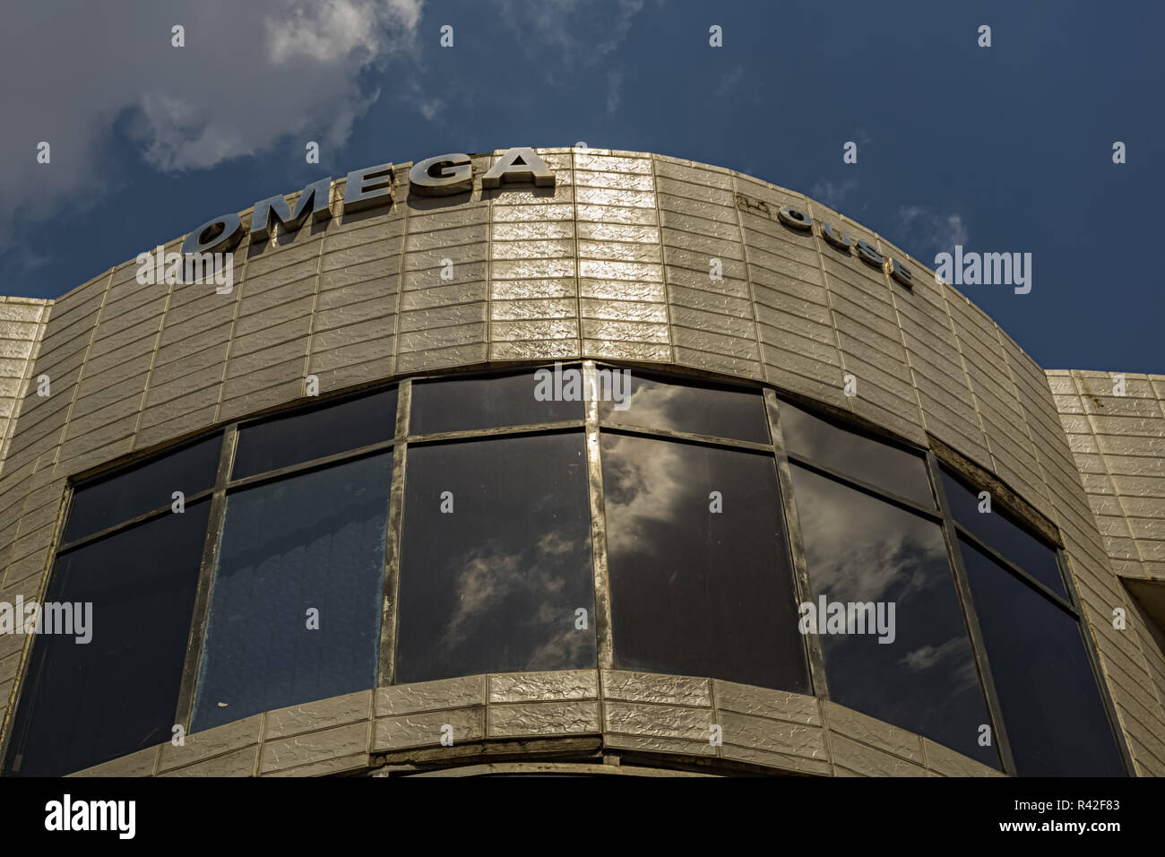 KIGALI,RWANDA - OCTOBER 23,2017: Kiyovu This the Omega House,a big ...