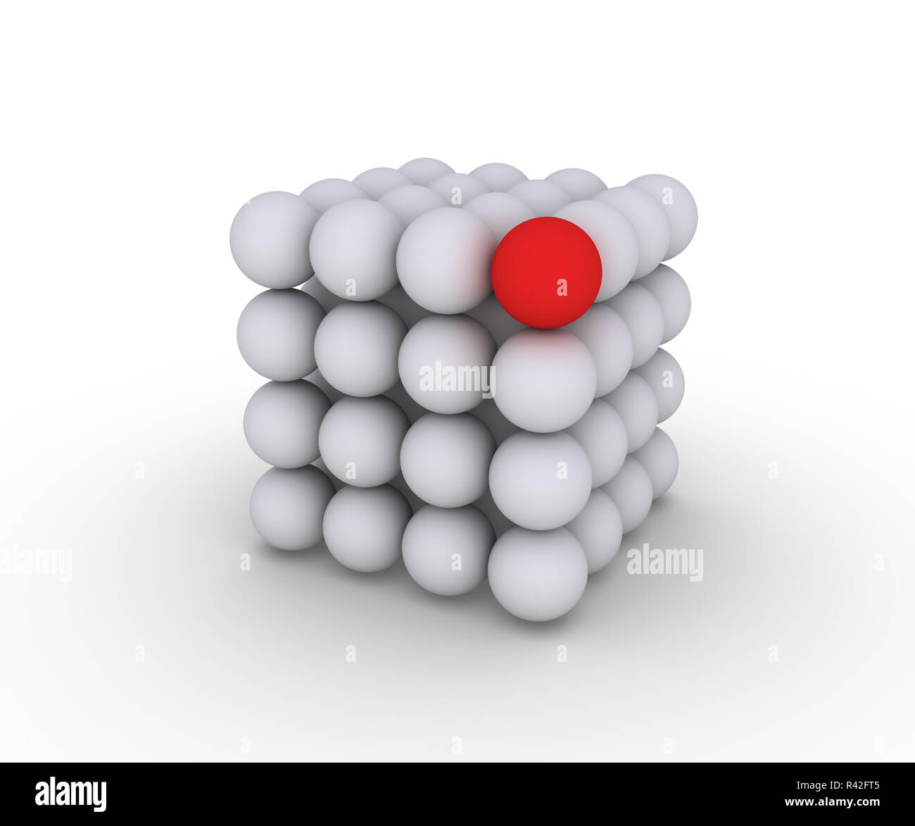 Unique sphere and cube construction Stock Photo - Alamy