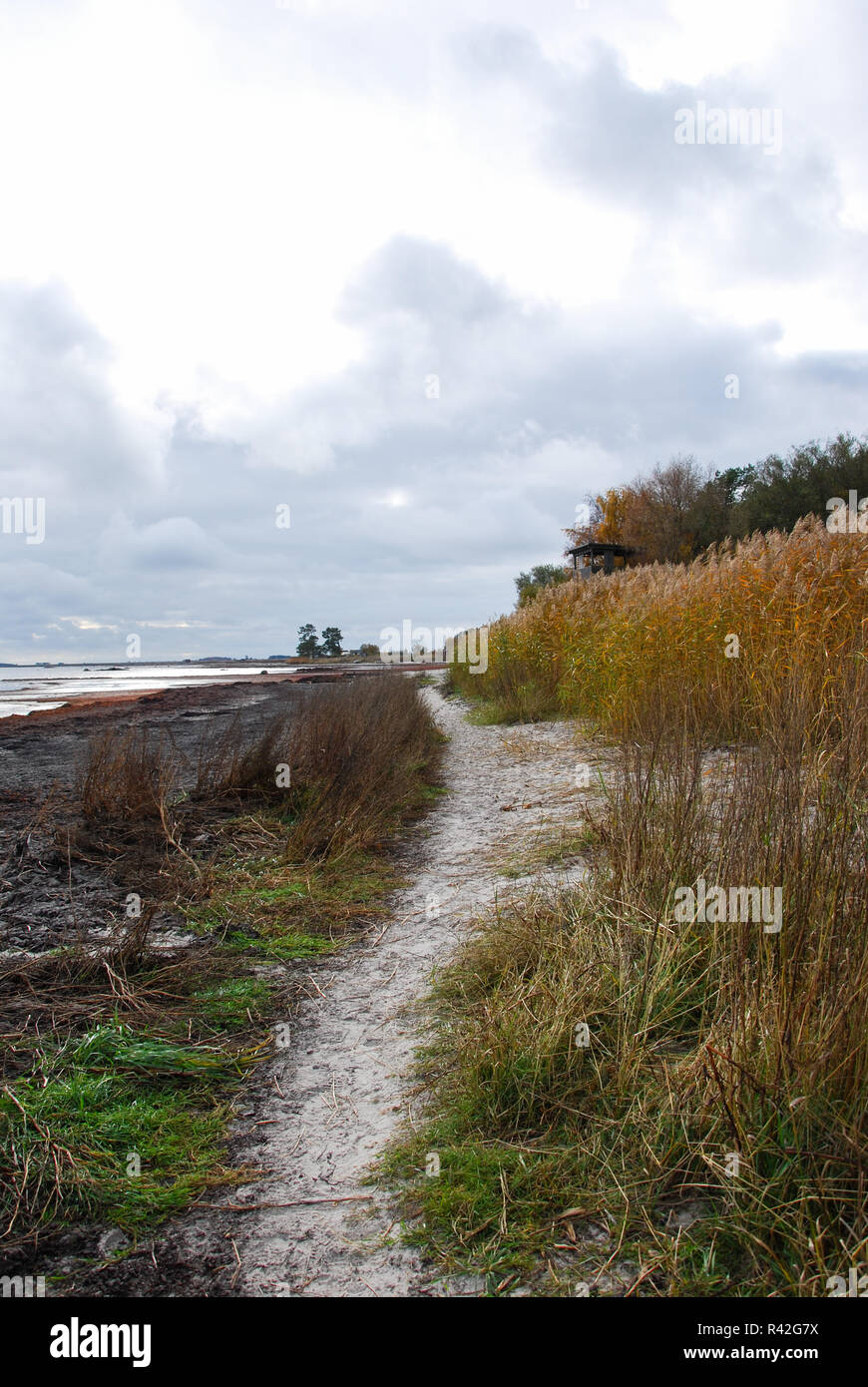 Coastal view at fall Stock Photo - Alamy