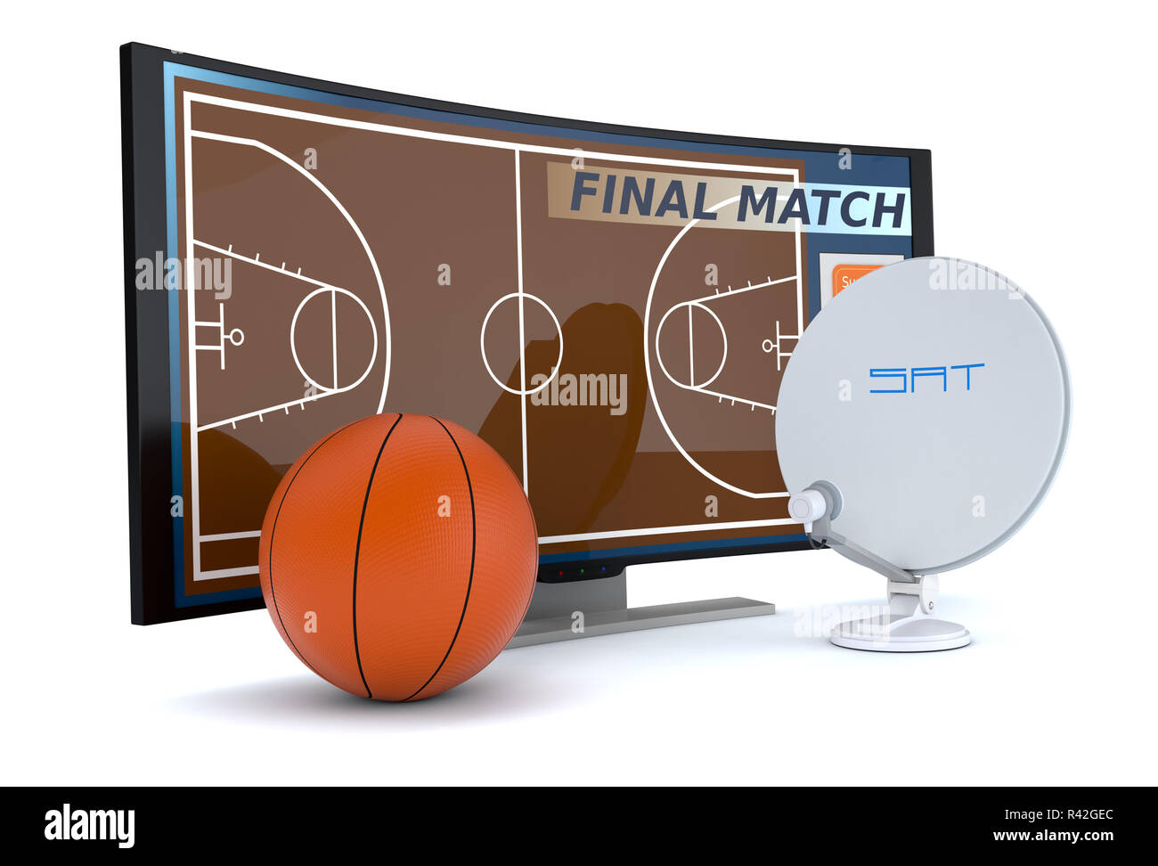 sport on tv Stock Photo - Alamy