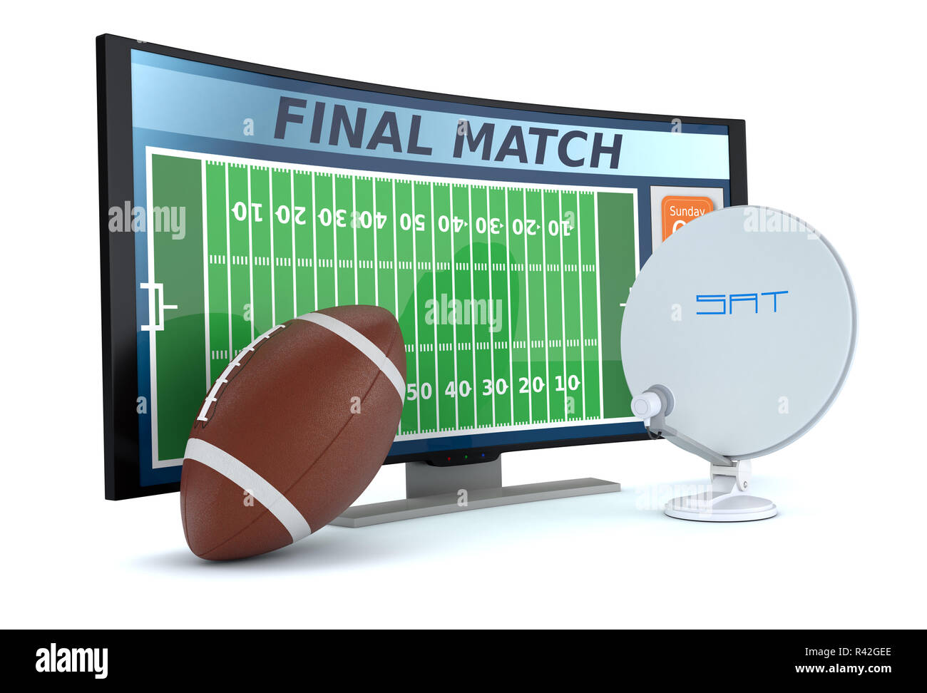 sport on tv Stock Photo - Alamy