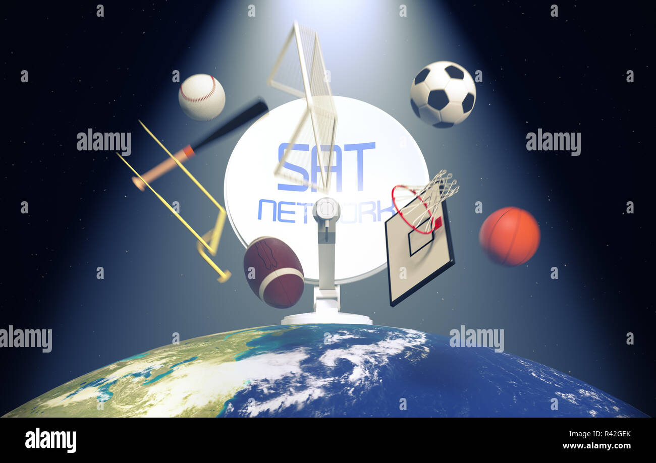 concept of sport broadcast worldwide- Elements of this image furnished ...