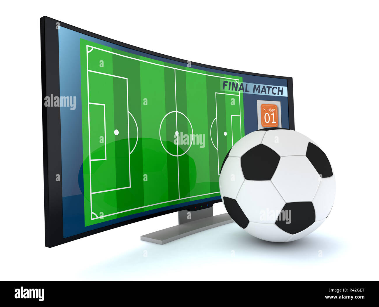 sport on tv Stock Photo - Alamy