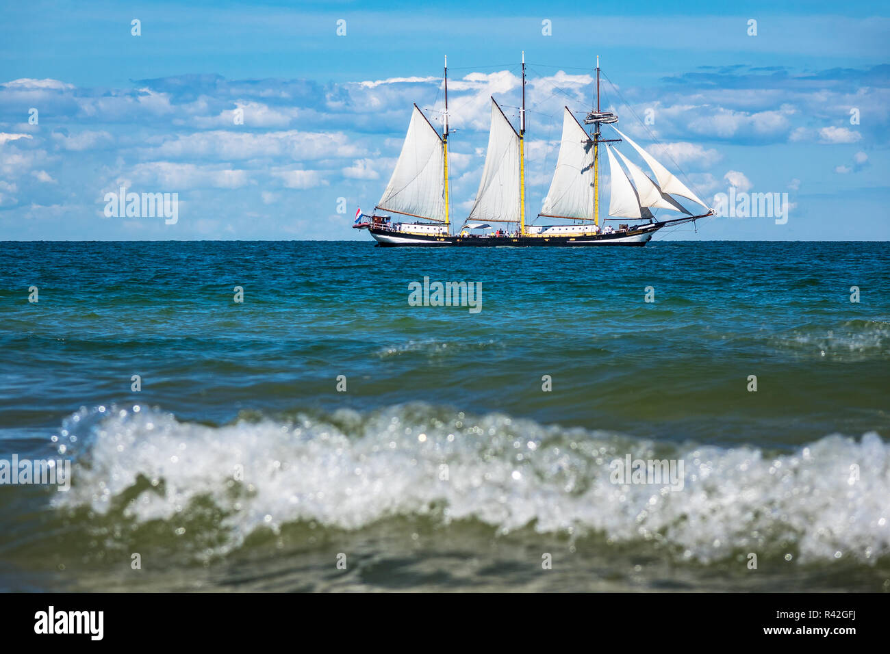 sailing vessel in the baltic sea Stock Photo - Alamy