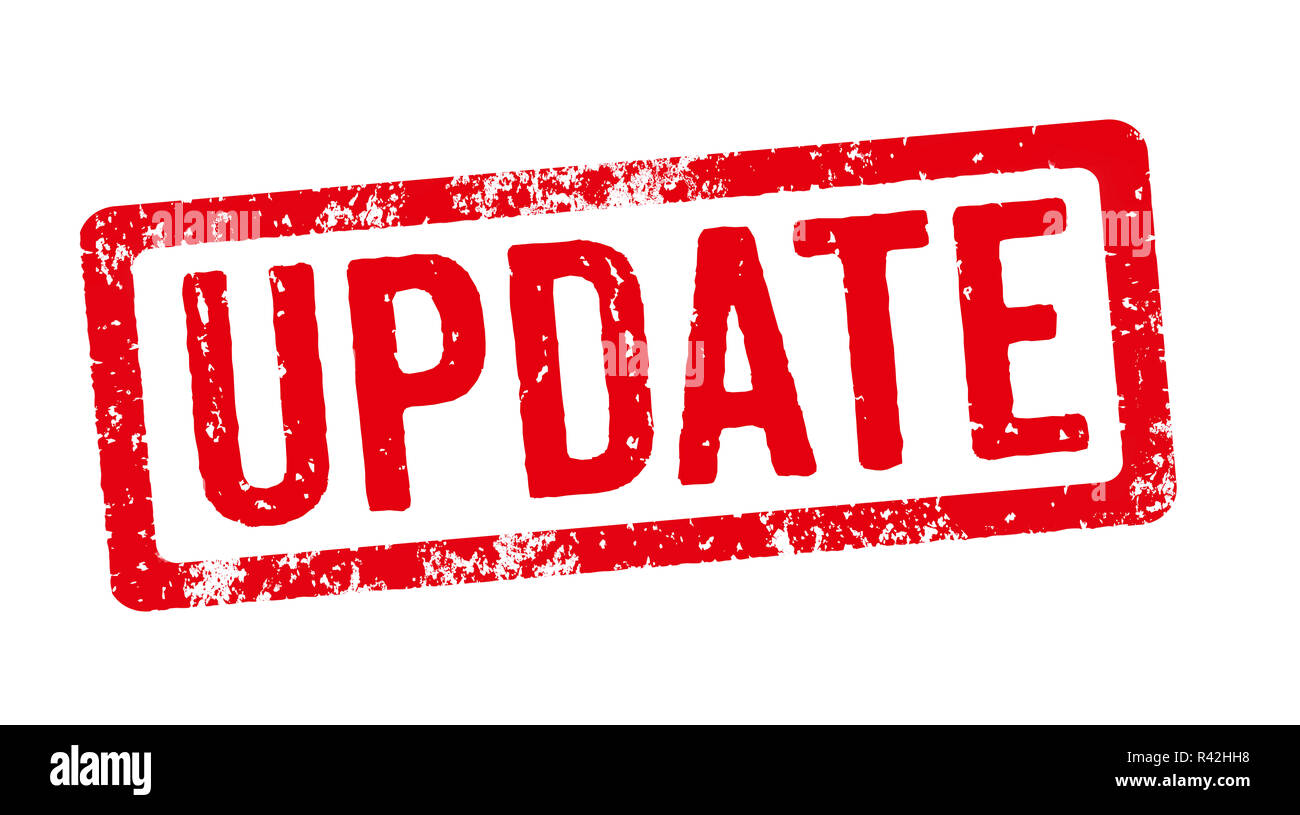 Update stamp Cut Out Stock Images & Pictures - Alamy