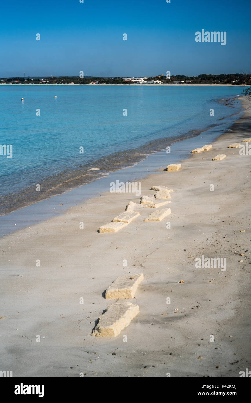 Beach, Salento, Italy, Europe Stock Photo - Alamy