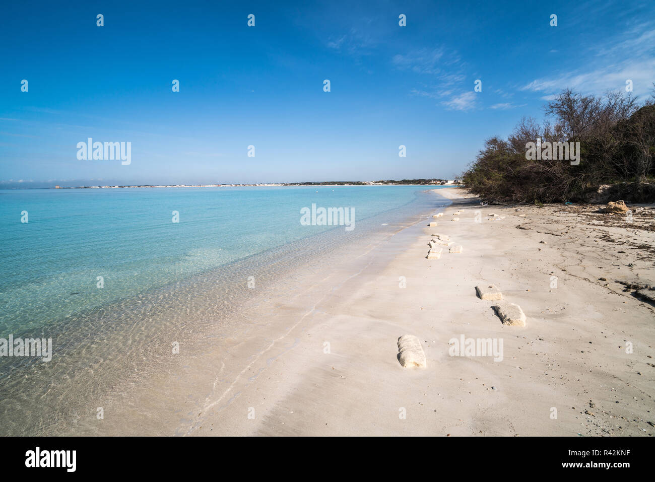 Beach, Salento, Italy, Europe Stock Photo - Alamy