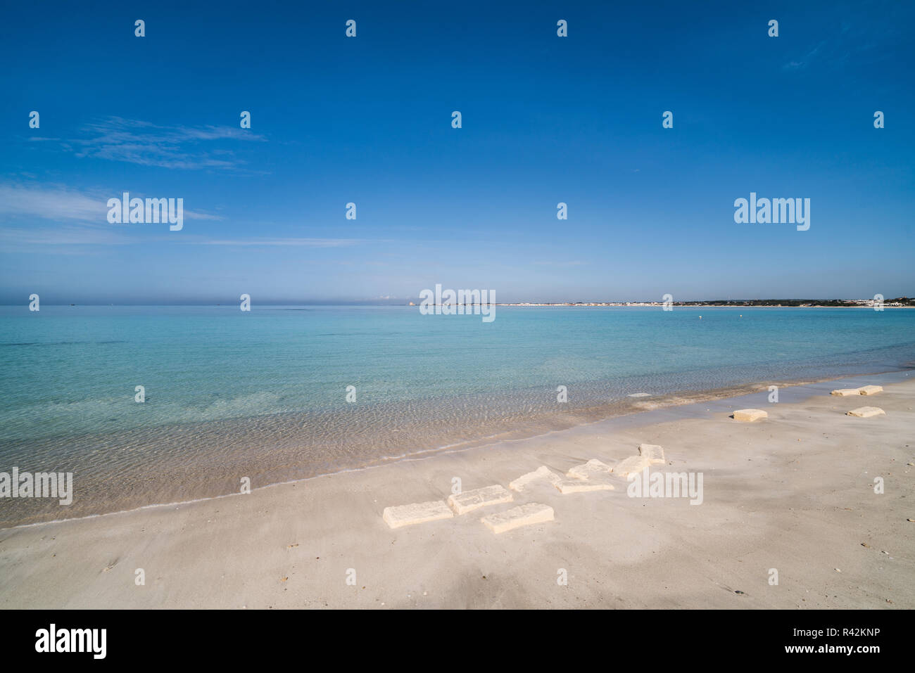 Beach, Salento, Italy, Europe Stock Photo - Alamy