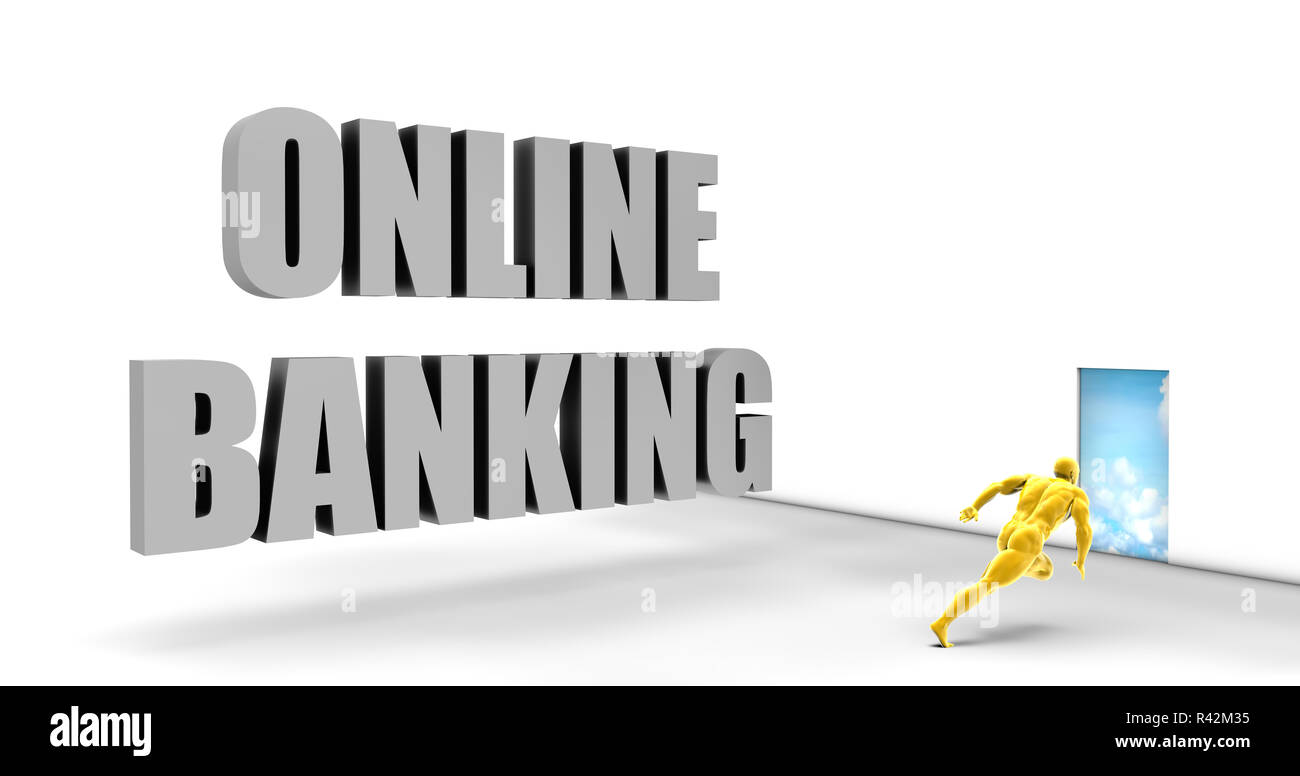 Online banking services Cut Out Stock Images & Pictures - Alamy