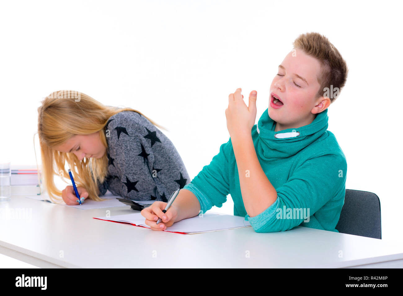 Yawn Yawning Laugh Laughing High Resolution Stock Photography and ...