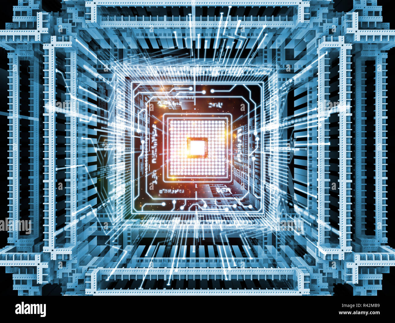 Virtualization of CPU Stock Photo - Alamy