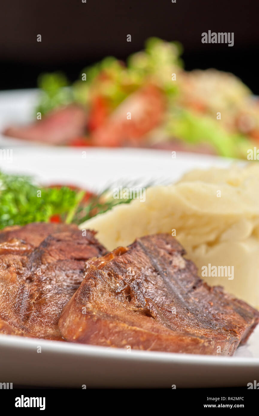 tongue with grilled vegetable Stock Photo - Alamy