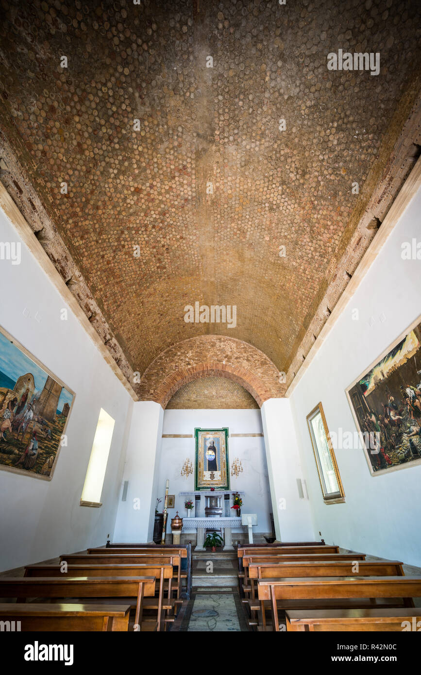 Interior of the church, Capo colonna, Italy, Europe Stock Photo - Alamy