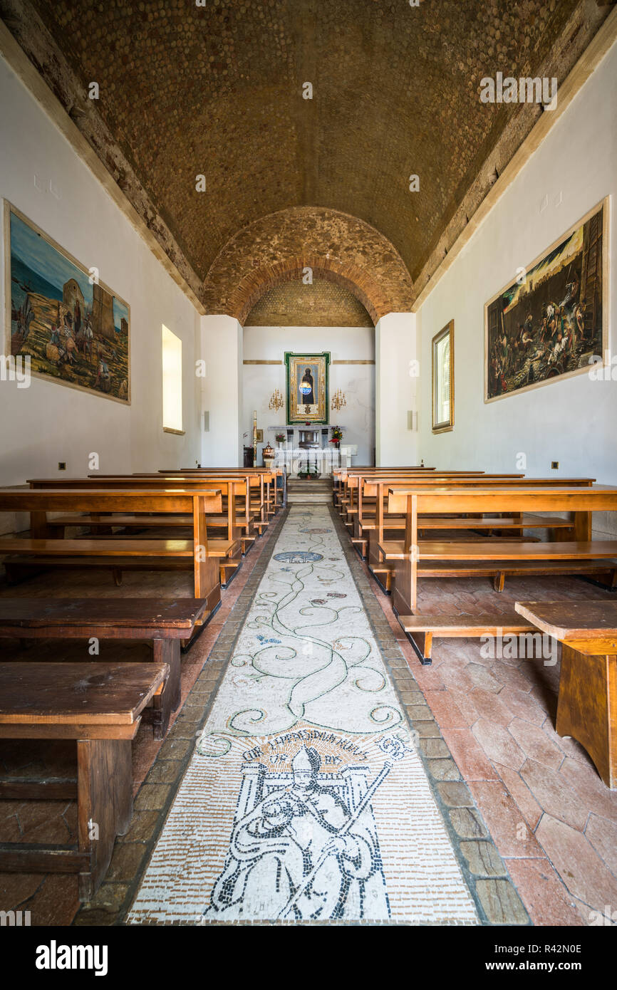 Interior of the church, Capo colonna, Italy, Europe Stock Photo - Alamy