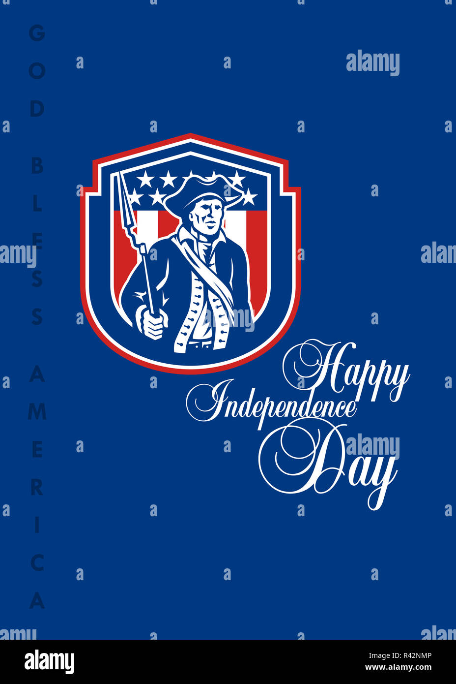 American revolution soldier patriot rifle hi-res stock photography and ...