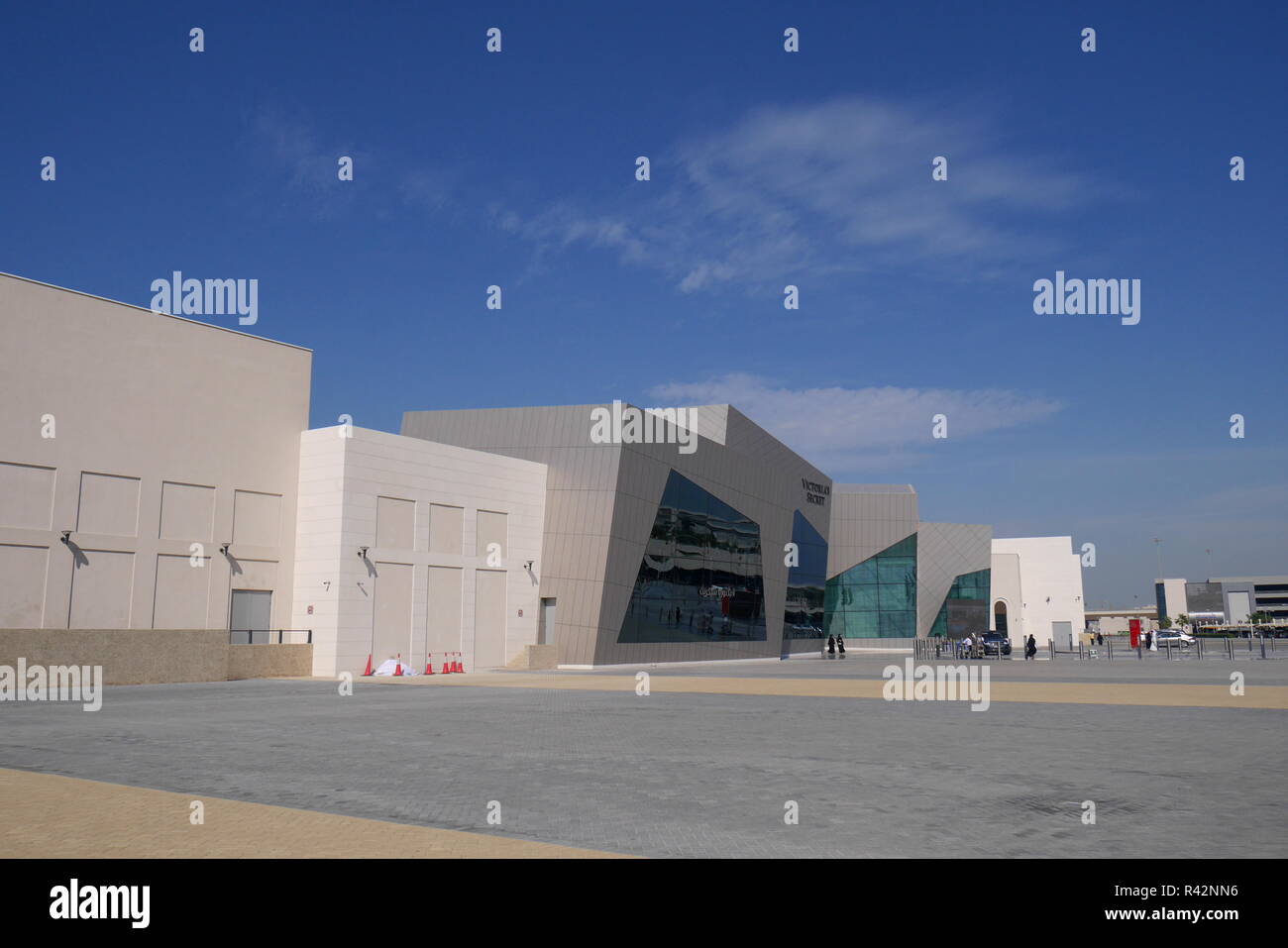 Entrance to the Avenues shopping mall, located on Bahrain Bay, Manama ...