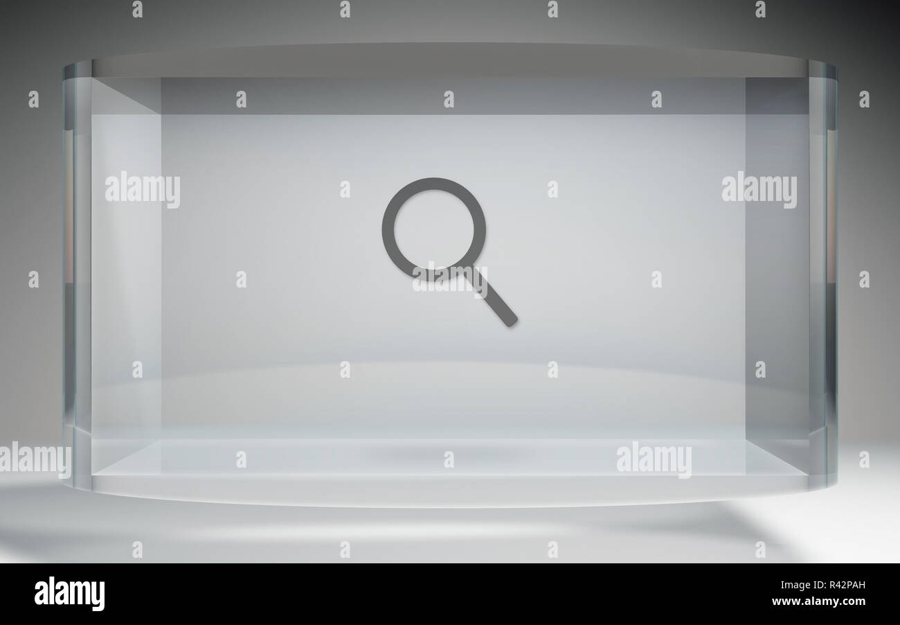 futuristic crystal display search engine Stock Photo - Alamy