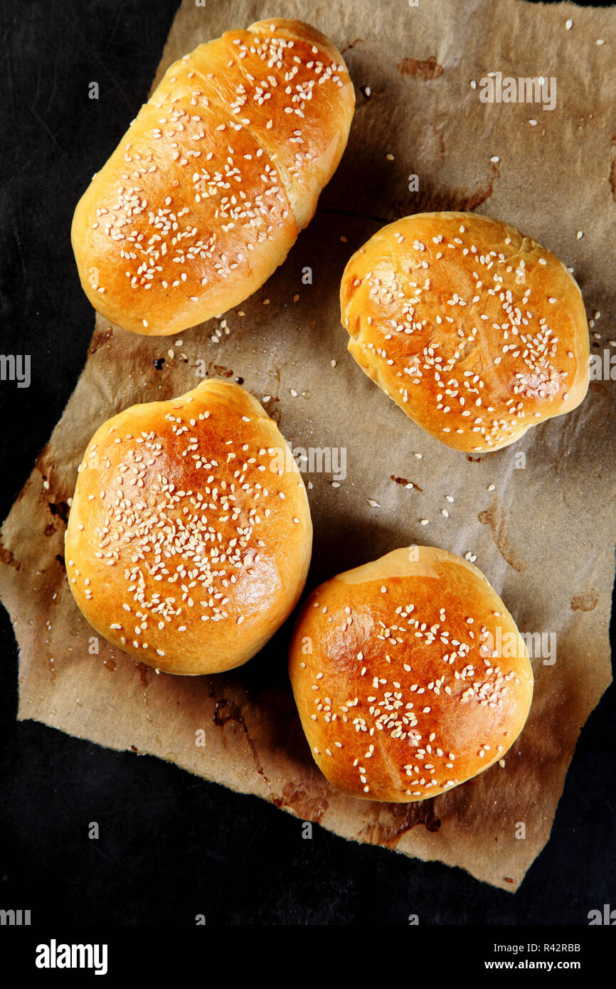 Bread rolls aerial view hi-res stock photography and images - Alamy