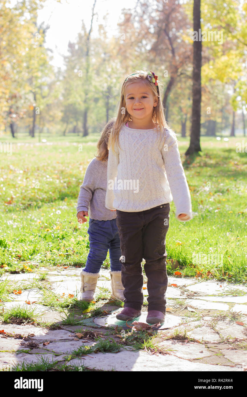 Happy Little Girl Stock Photo - Alamy