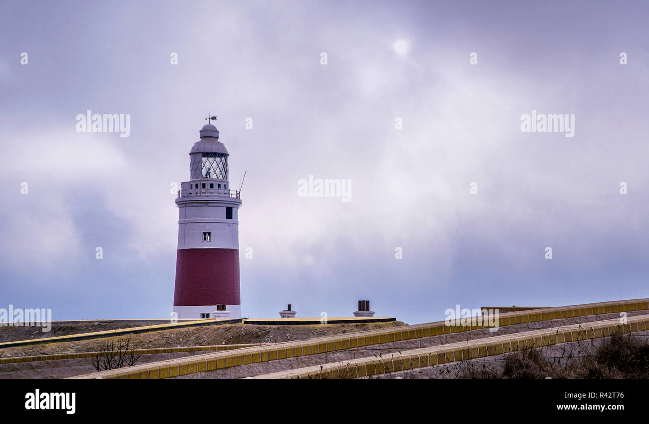 Europa Point Lighthouse, Gibraltar Stock Photo - Alamy