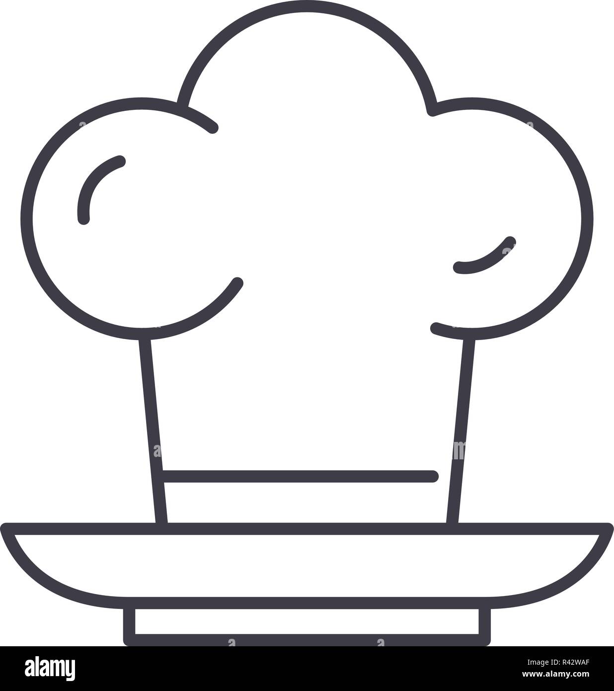 Cooker line icon concept. Cooker vector linear illustration, symbol ...