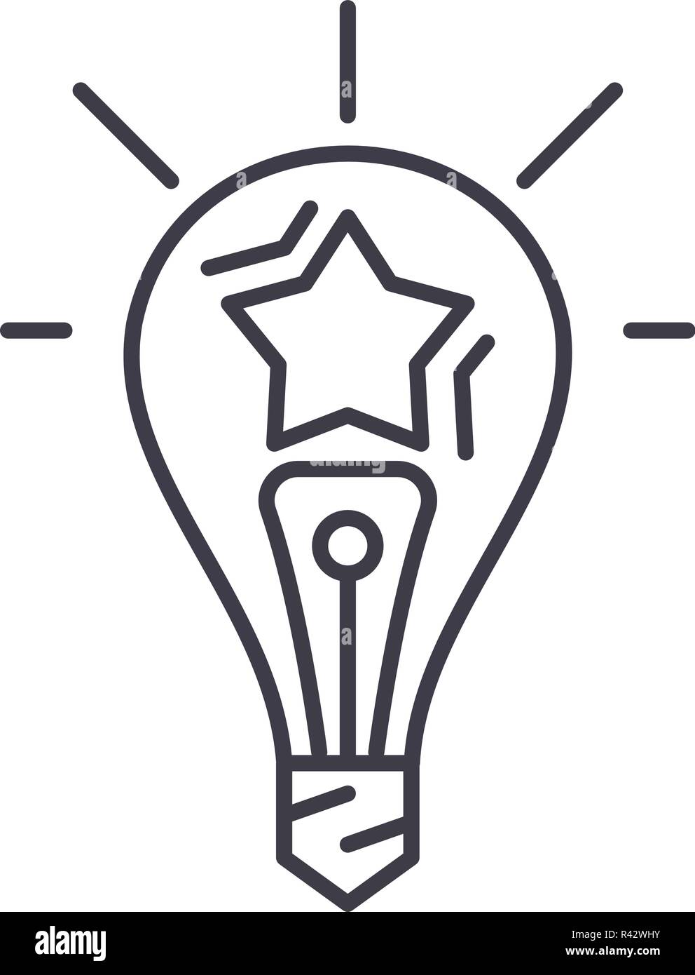 Creativity system line icon concept. Creativity system vector linear ...