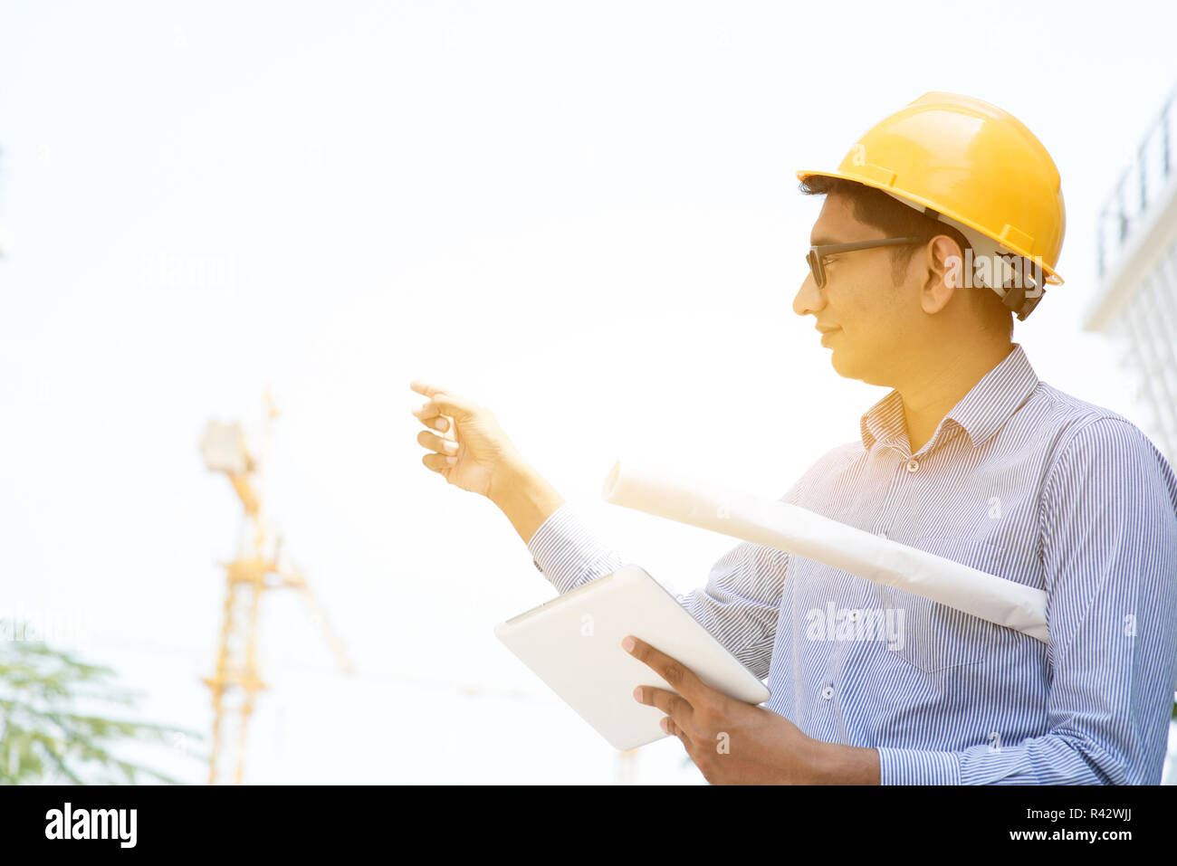 Indian civil engineer hi-res stock photography and images - Alamy