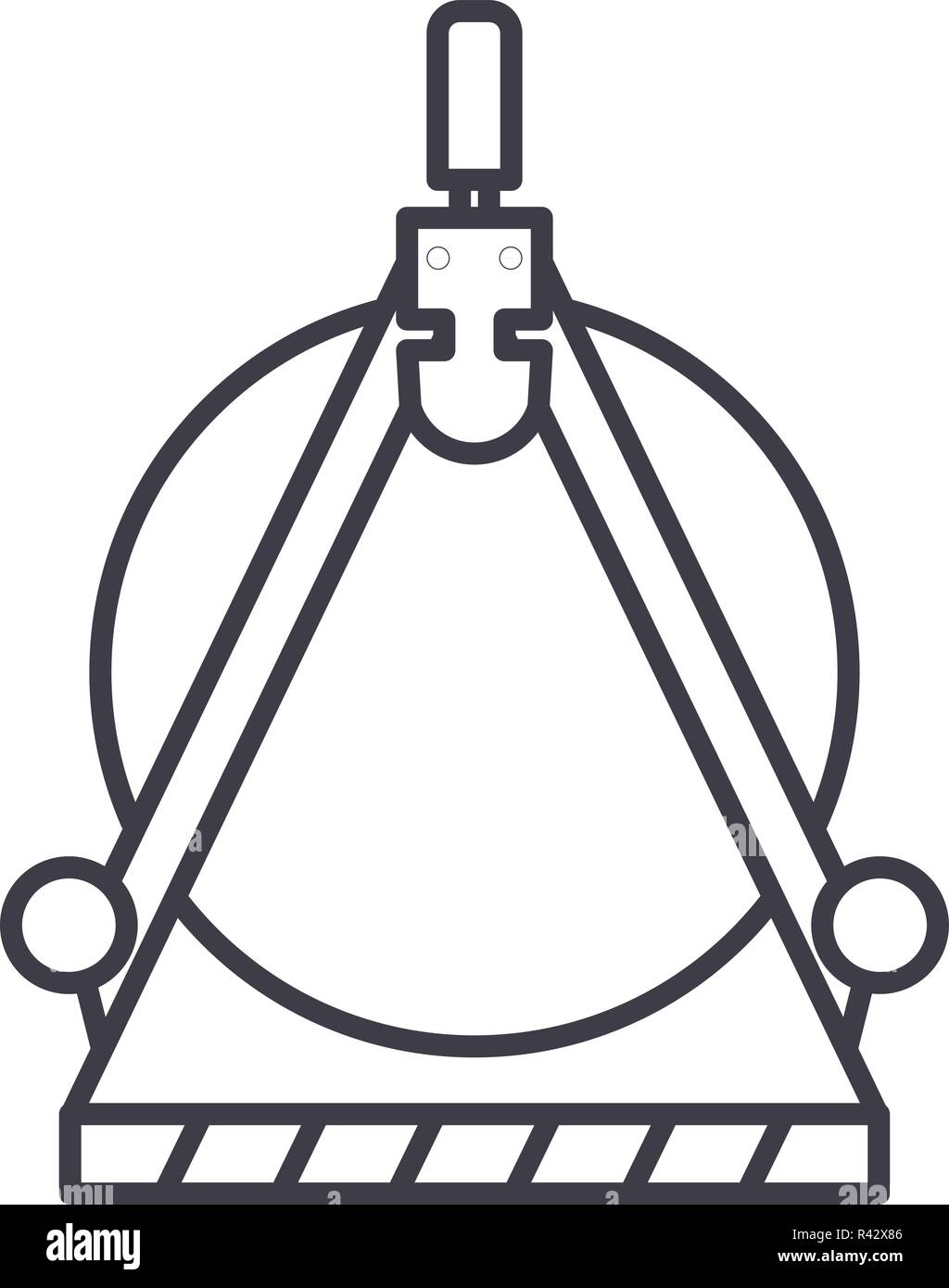 Engineering calculation line icon concept. Engineering calculation ...