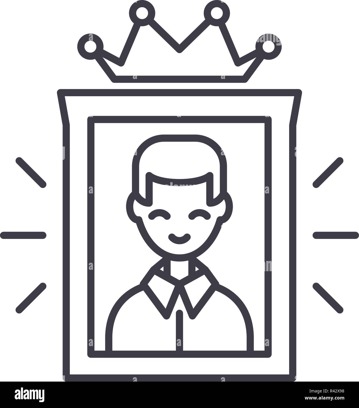 Excellent line icon concept. Excellent vector linear illustration ...