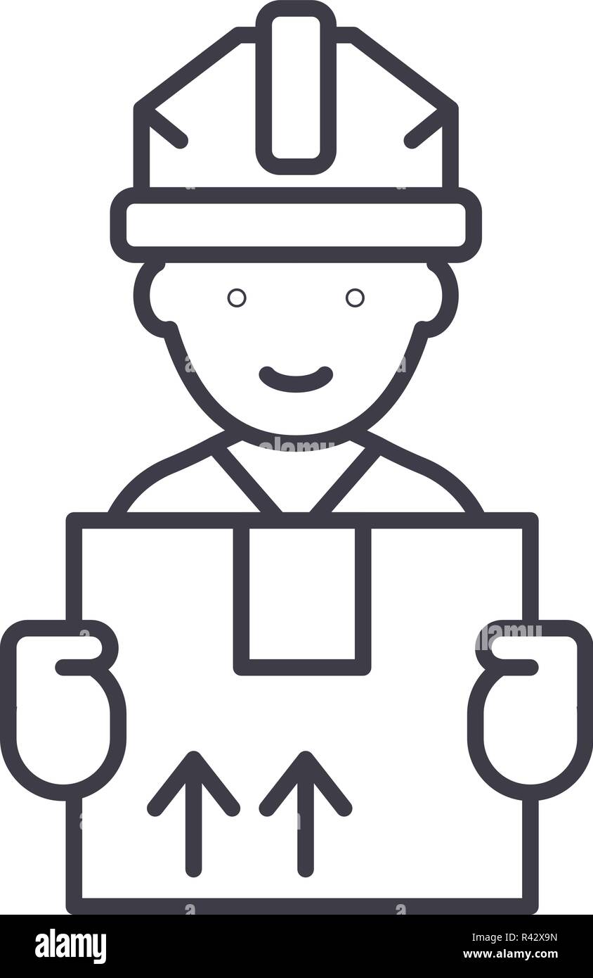 Express delivery line icon concept. Express delivery vector linear ...