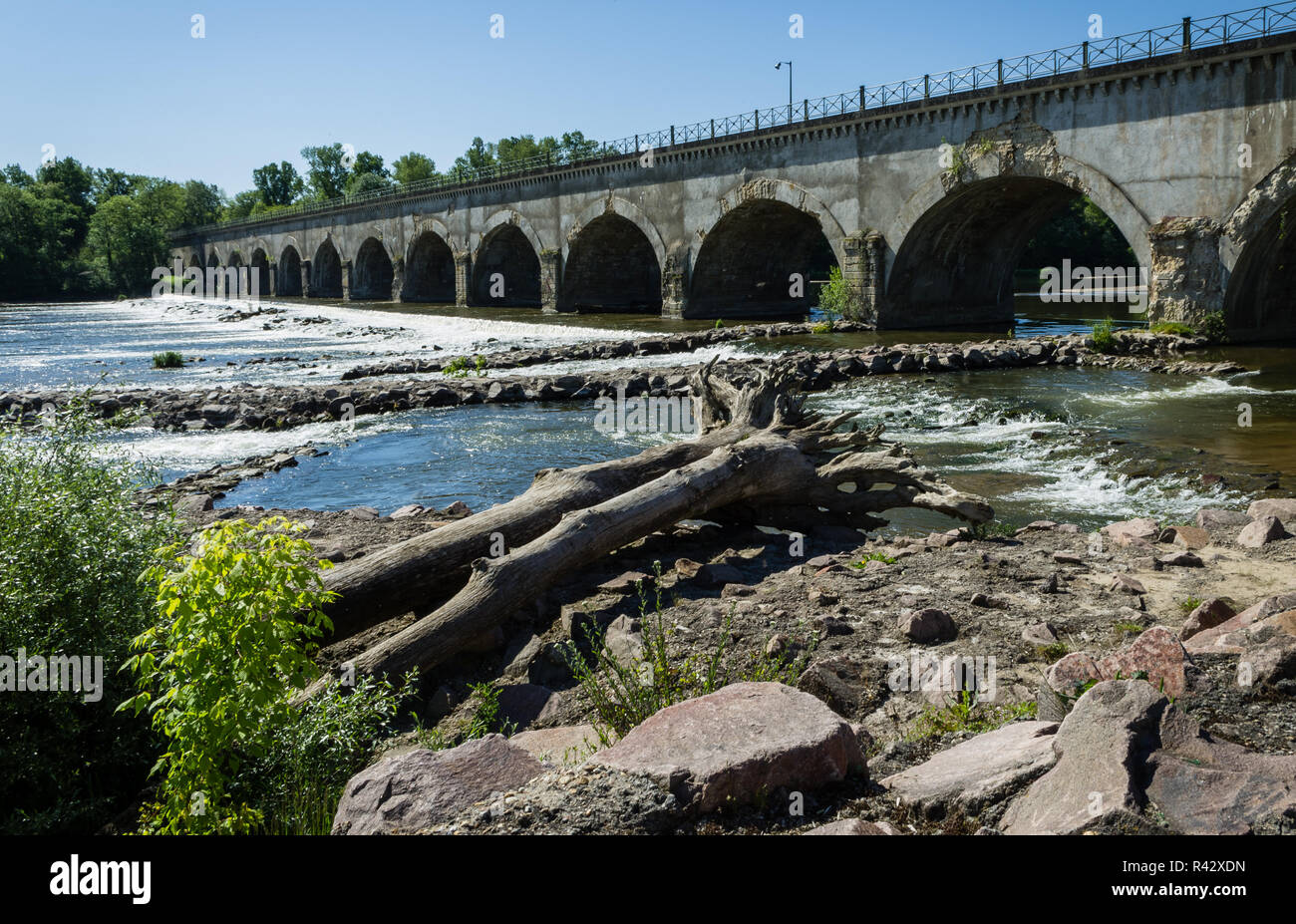 Bridge over river Stock Photo - Alamy