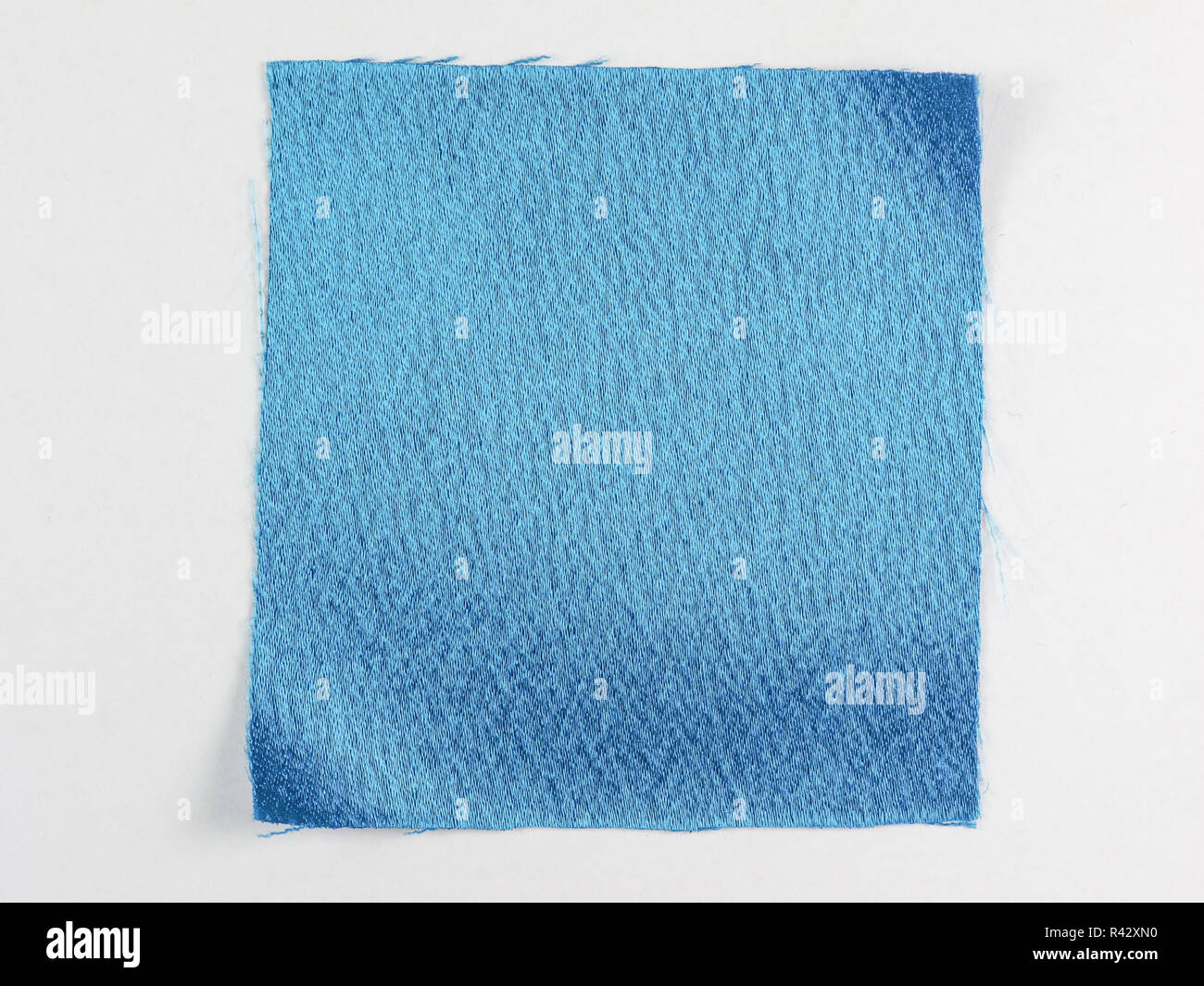 Blue fabric sample Stock Photo - Alamy