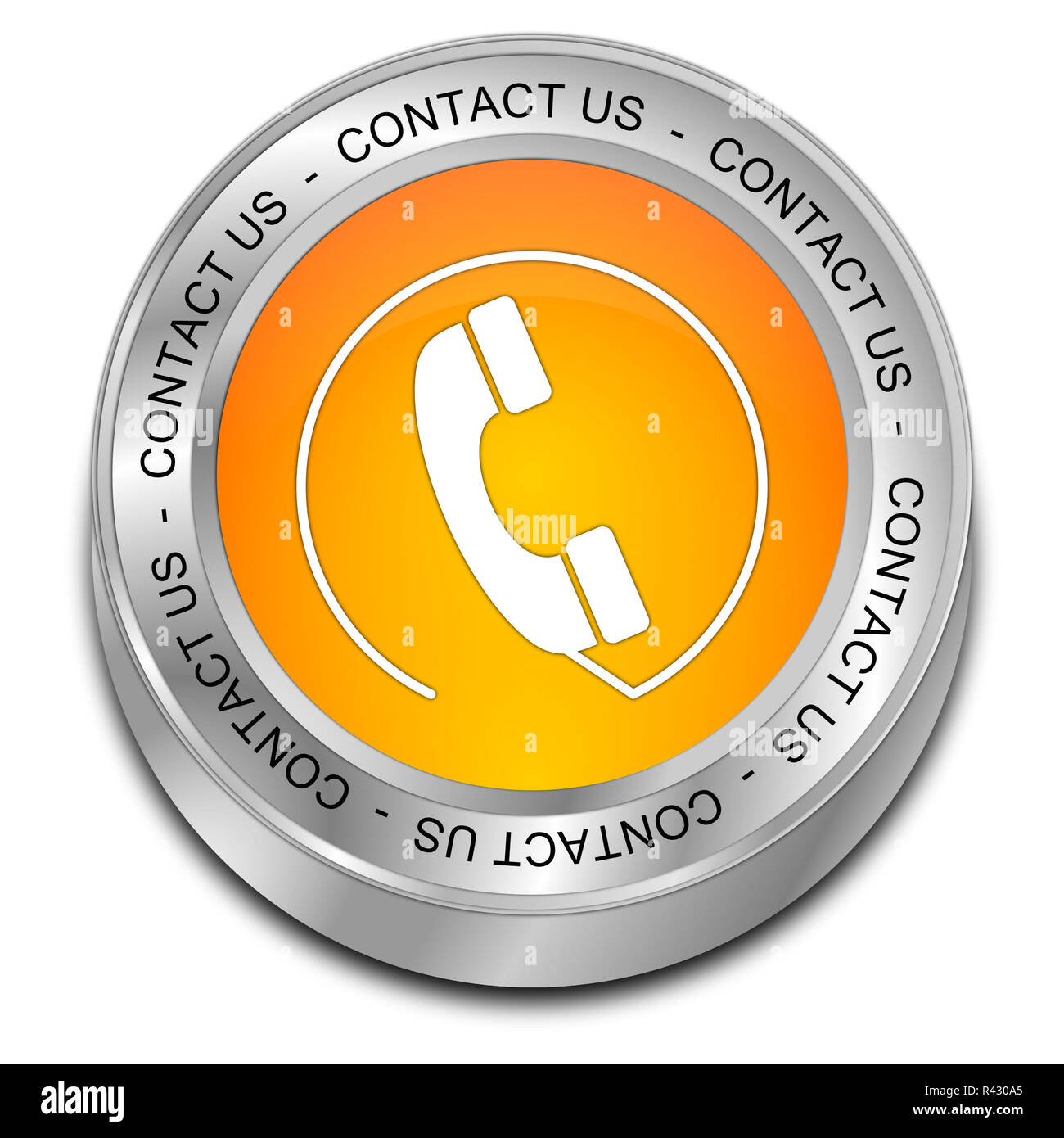 Button contact us Stock Photo - Alamy
