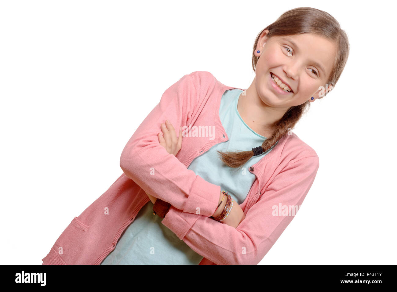 Happy blonde eleven year old child hi-res stock photography and images ...