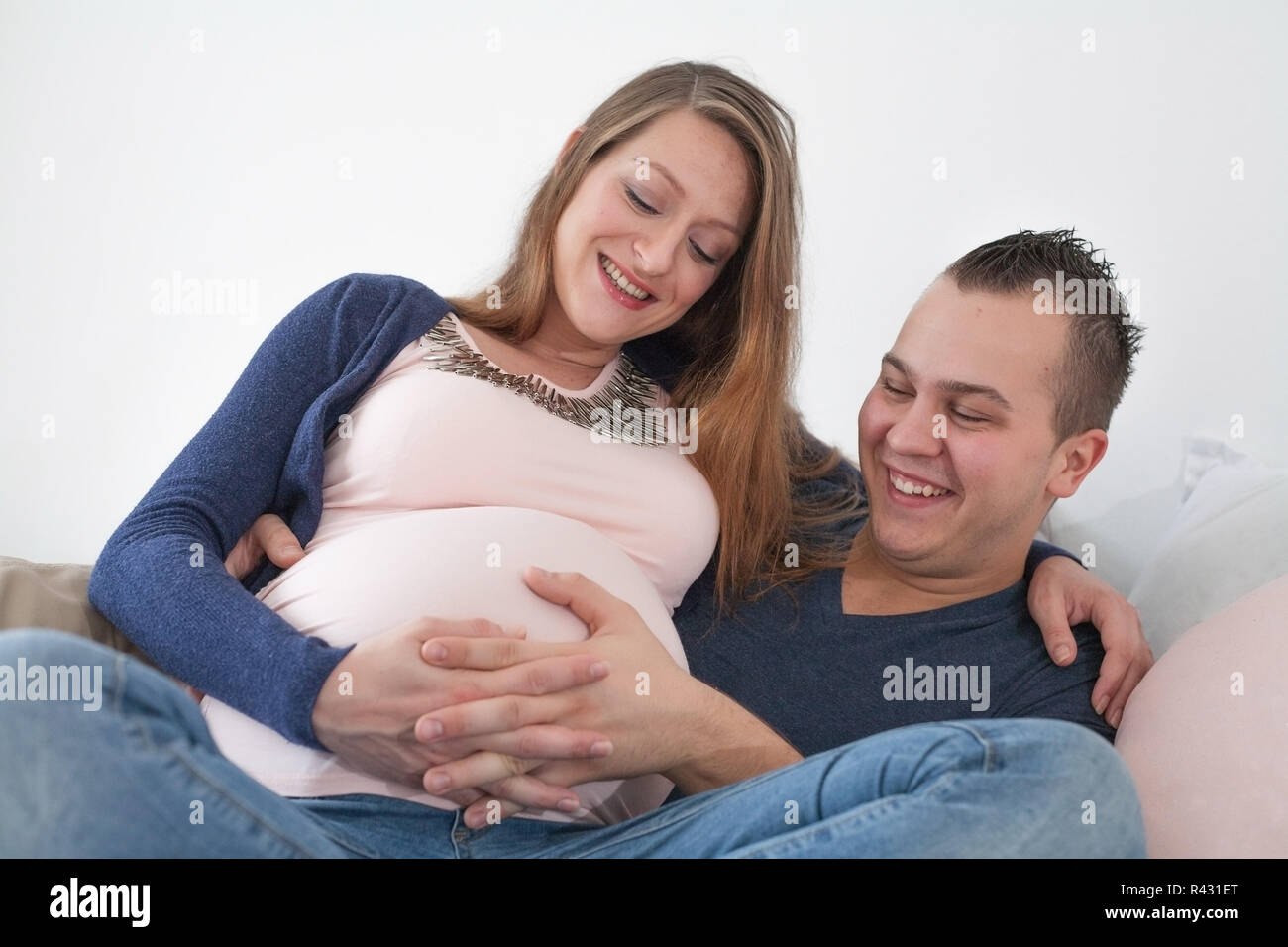 the kicking baby Stock Photo - Alamy