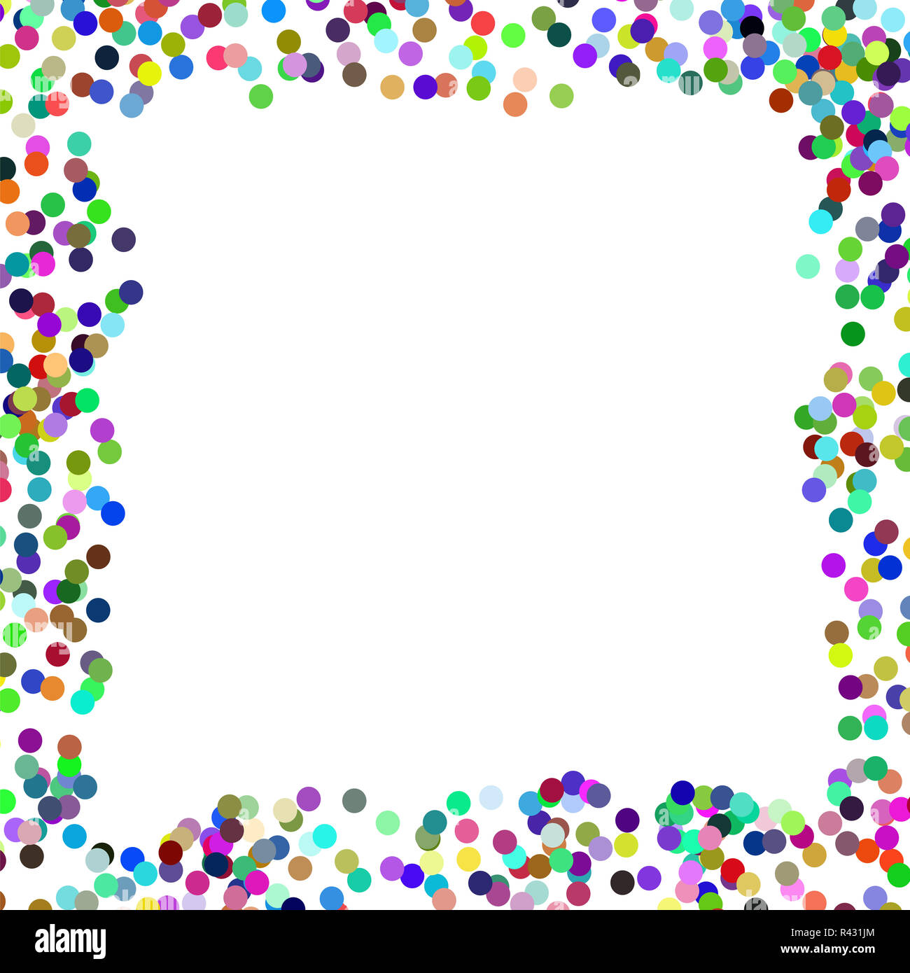 Colorful Confetti Frame Stock Photo - Alamy