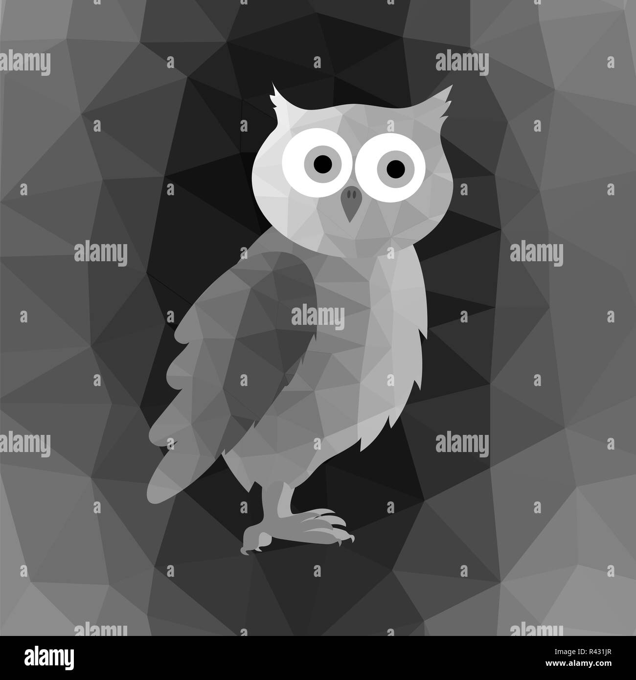 Decorative figure on ornamental background Black and White Stock Photos ...