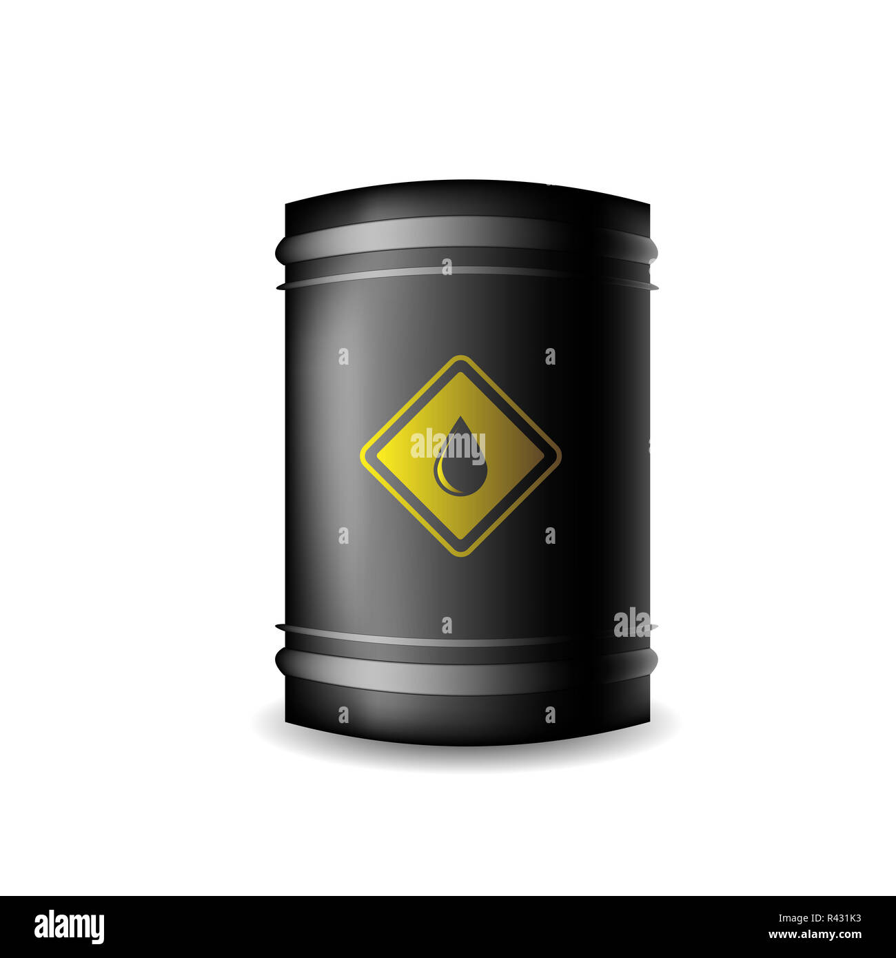 Metal Oil Barrel Stock Photo - Alamy