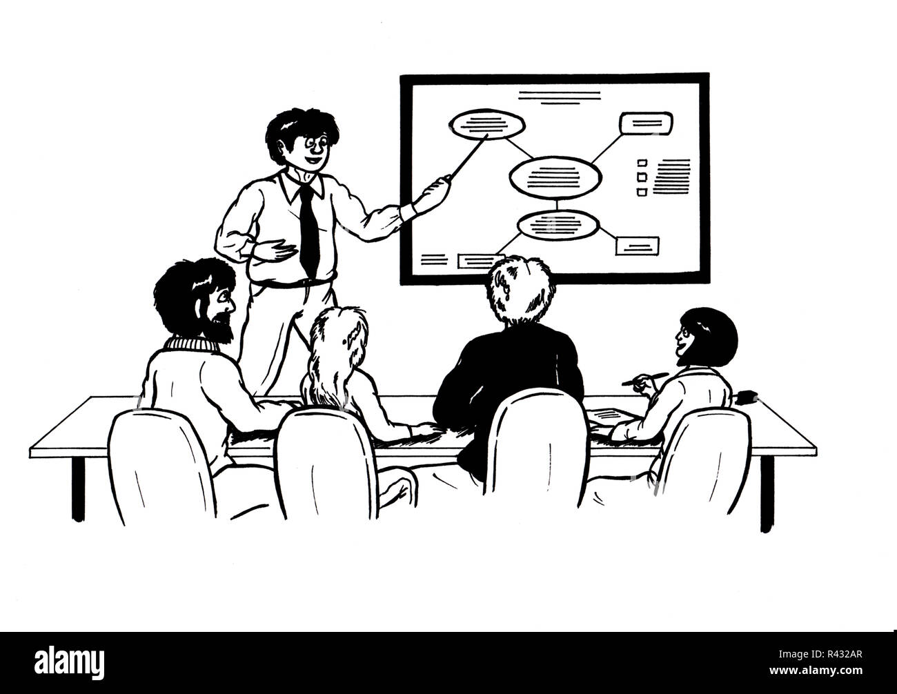 business man debating with his colleagues Stock Photo - Alamy