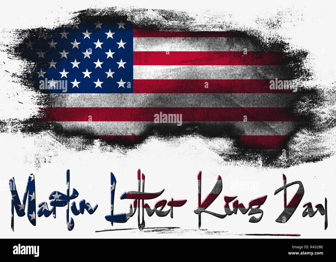Martin Luther King Flag High Resolution Stock Photography and Images ...