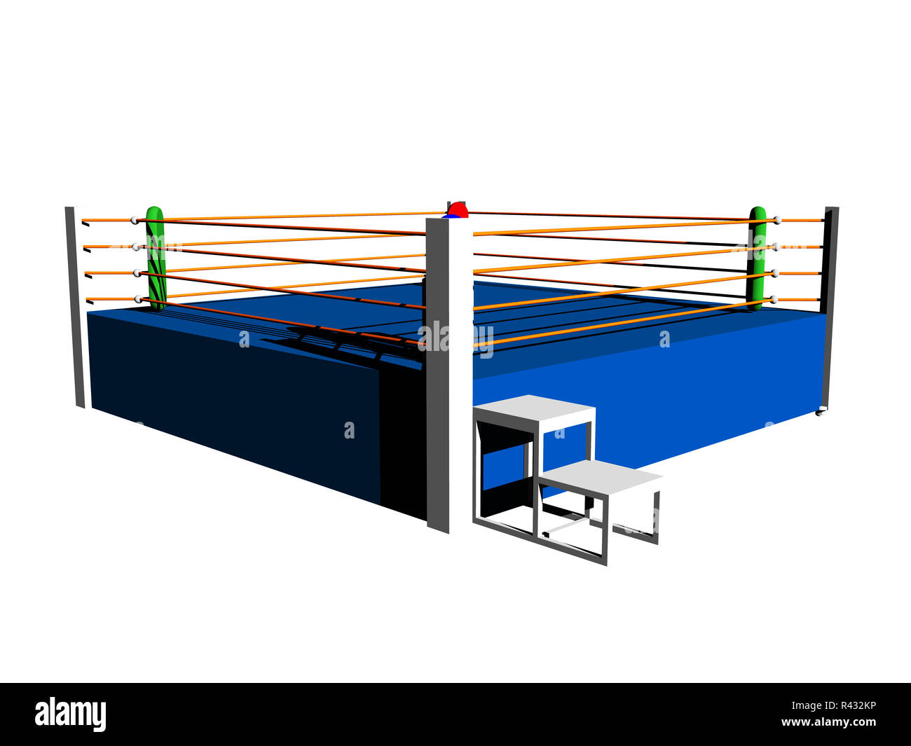 isolated boxing ring Stock Photo - Alamy
