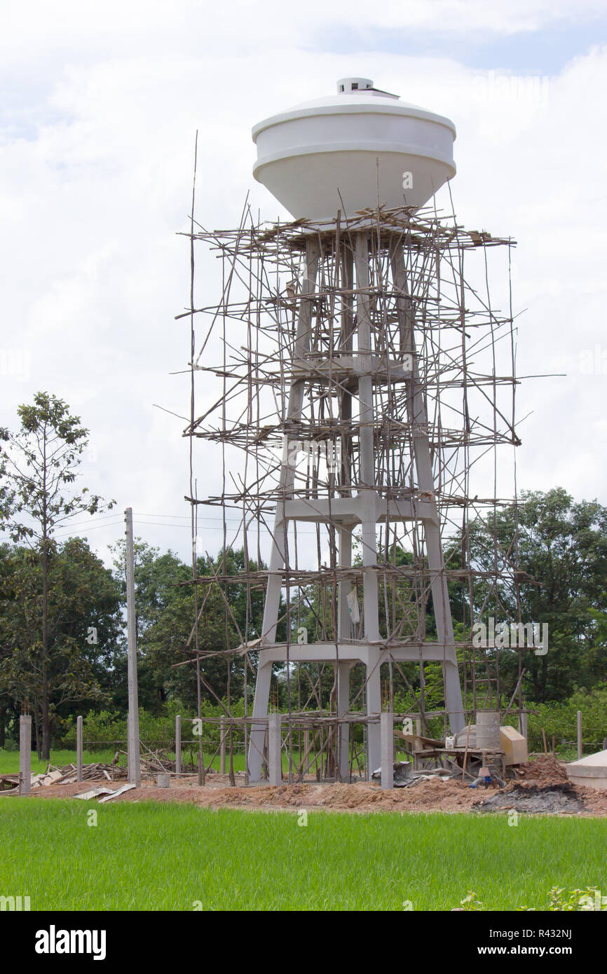 Water tower construction To store water Stock Photo - Alamy